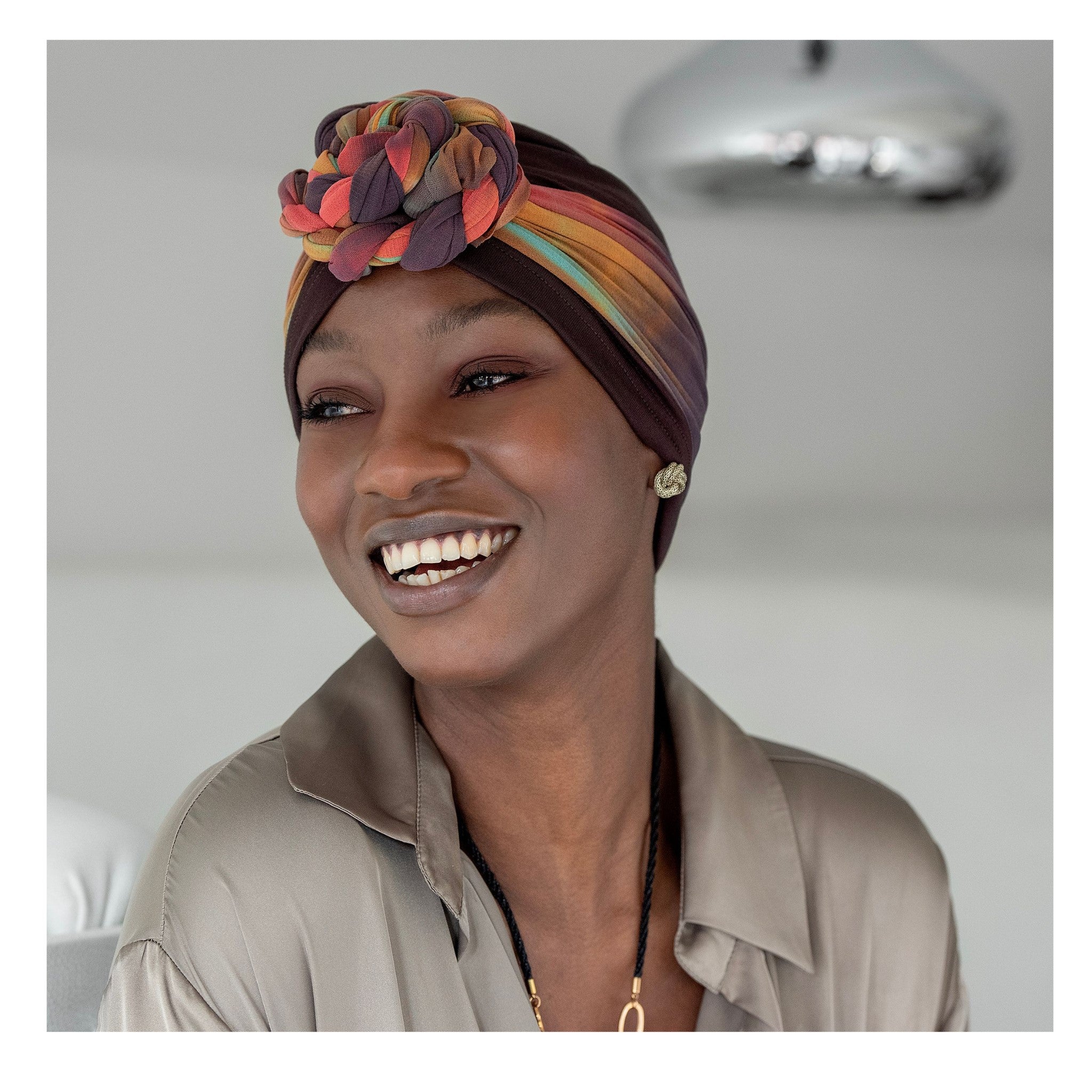 Daisy Grace Golden Fire Turban – Hat Tricks NZ